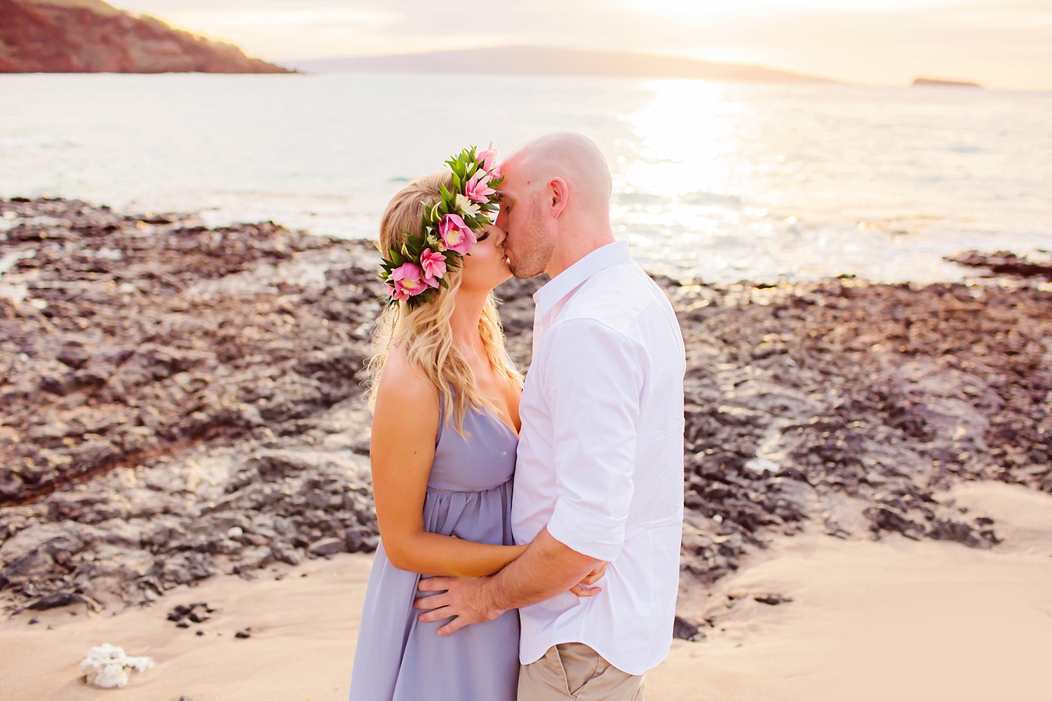 Surprise Maui proposal photography at sunset - Love + Water