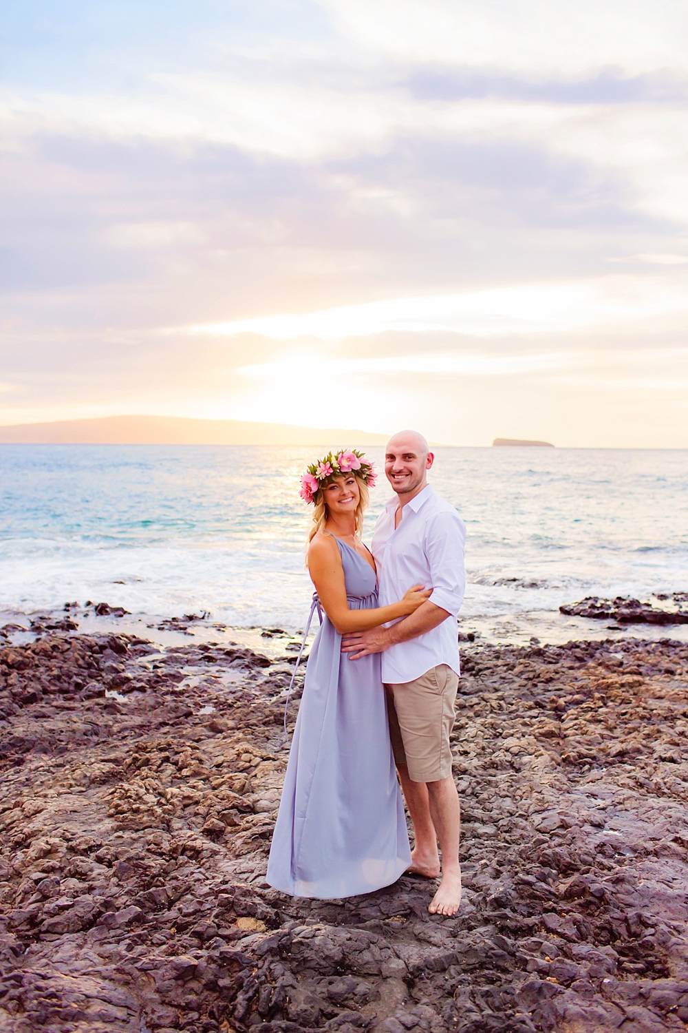 Surprise Maui proposal photography at sunset - Love + Water