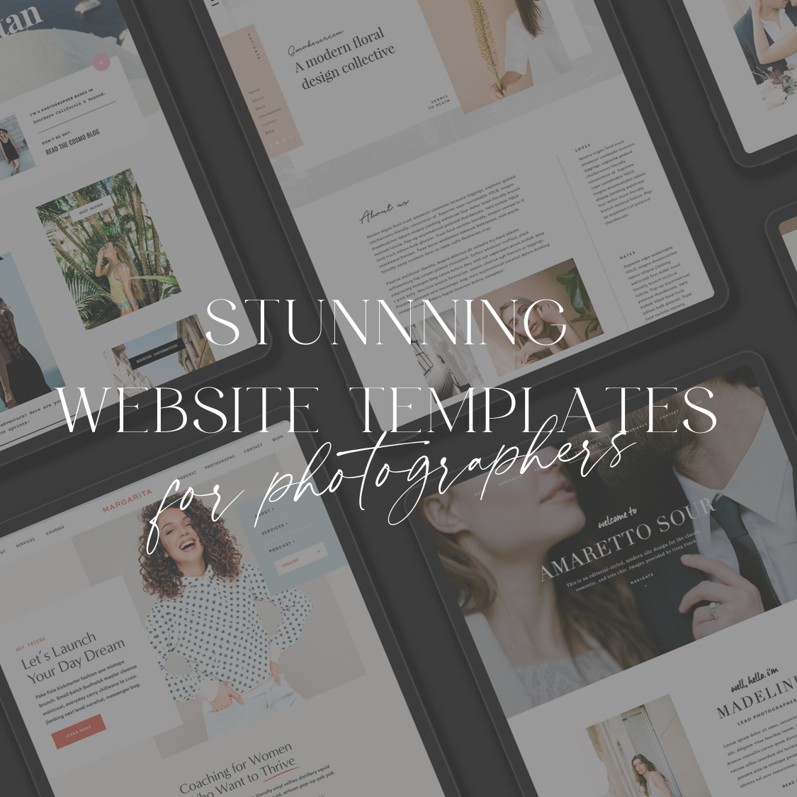 Stunning Website Templates for Photographers - Love + Water